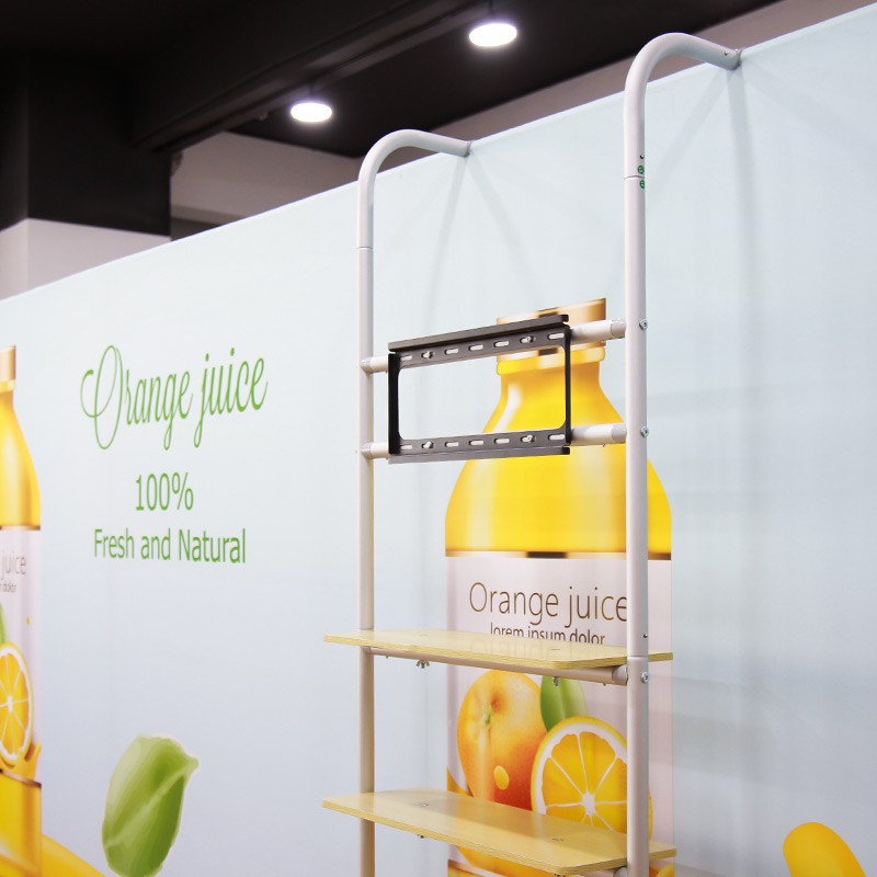 Straight Backdrop With Double Shelving Racks - JD Inflatable ...